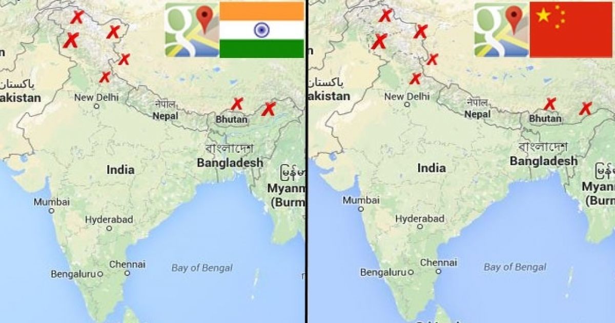 Google Maps Chine Inde - Mind The Map