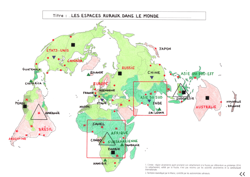 Les espaces ruraux dans le monde